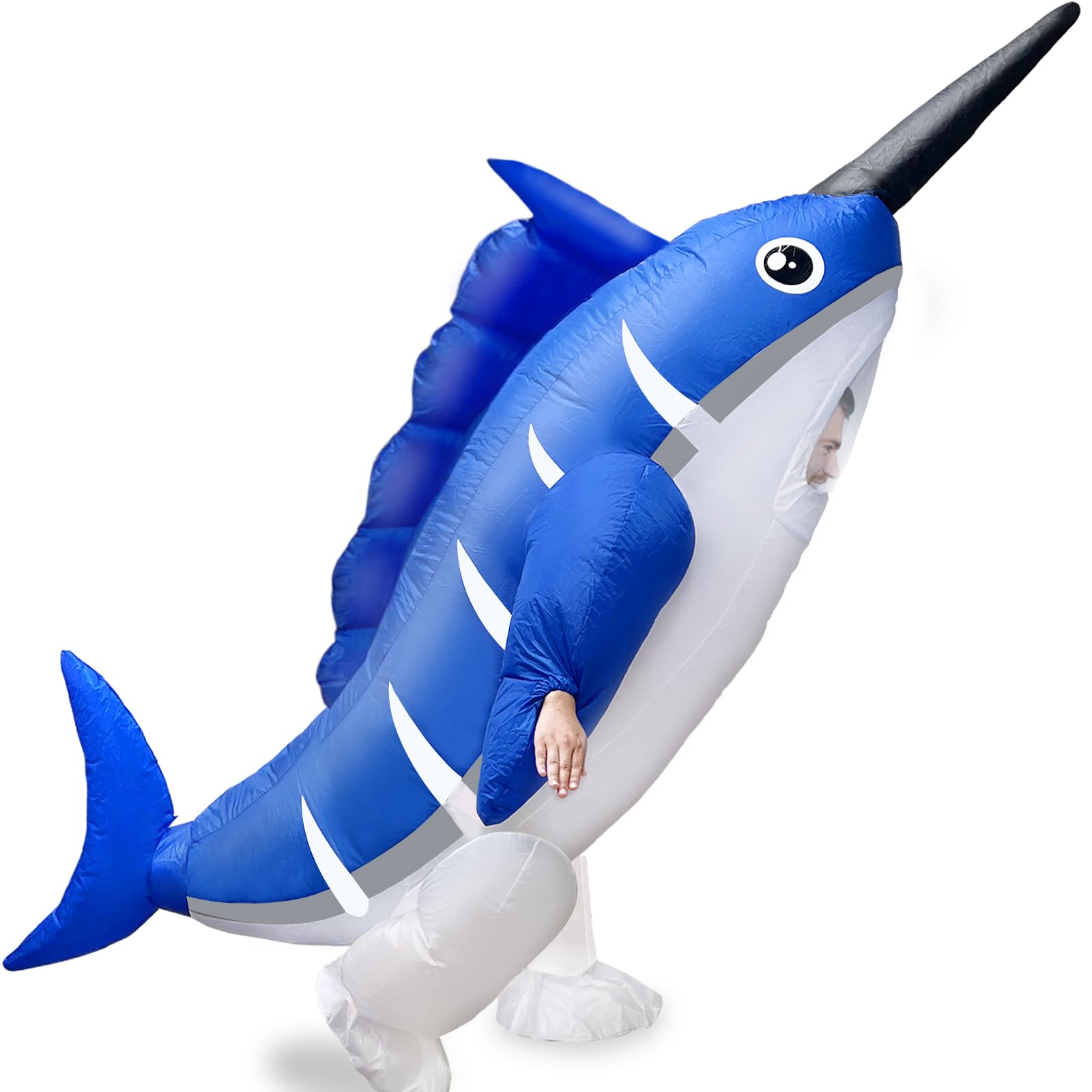 Amazon.com: Camlinbo Halloween Inflatable Sailfish Costume Funny Full ...