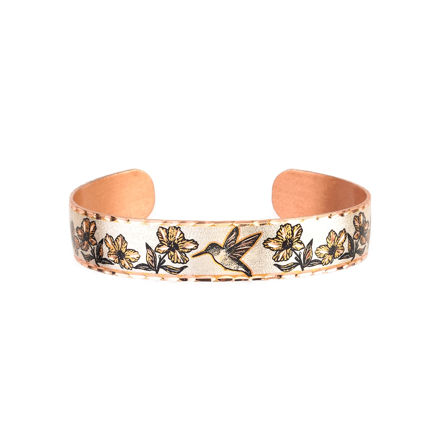 Amazon.com: Hummingbird Cuff Bracelet, Copper Hummingbird Bracelet ...