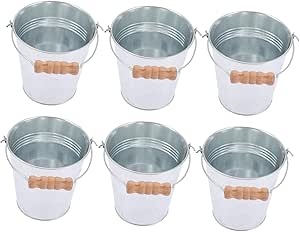 Amazon.com: SHOWERORO 6pcs Chip Bucket Small Ice Buckets Miniature ...
