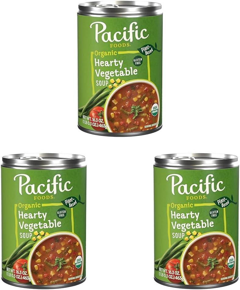 Amazon.com : Pacific Foods Organic Hearty Vegetable Soup, Plant Based ...