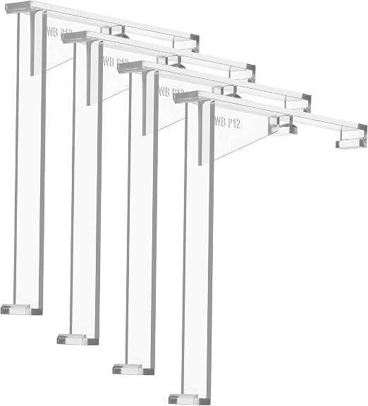 4Pcs 3.5 Inch Vertical Blind Valance Clip Clear Vertical Blind Hidden ...