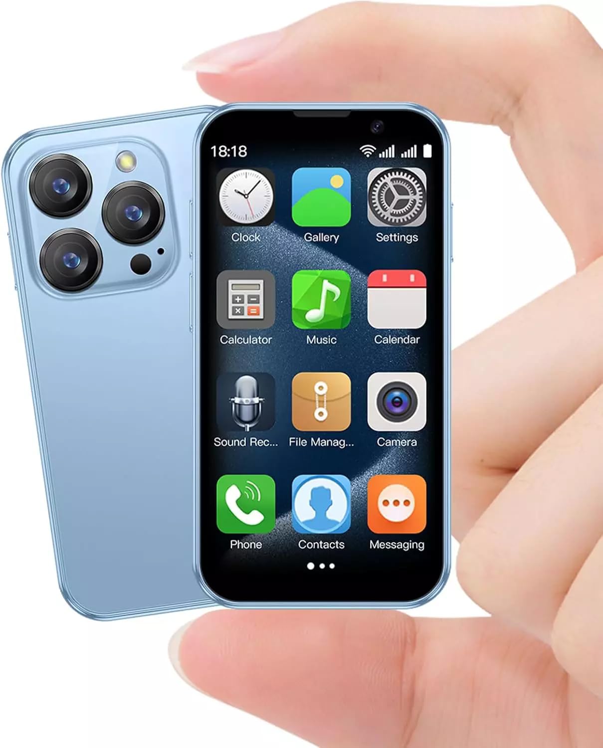 Mini Phone for Kids Unlocked Smartphone 3.0" HD Touch Screen Mini ...