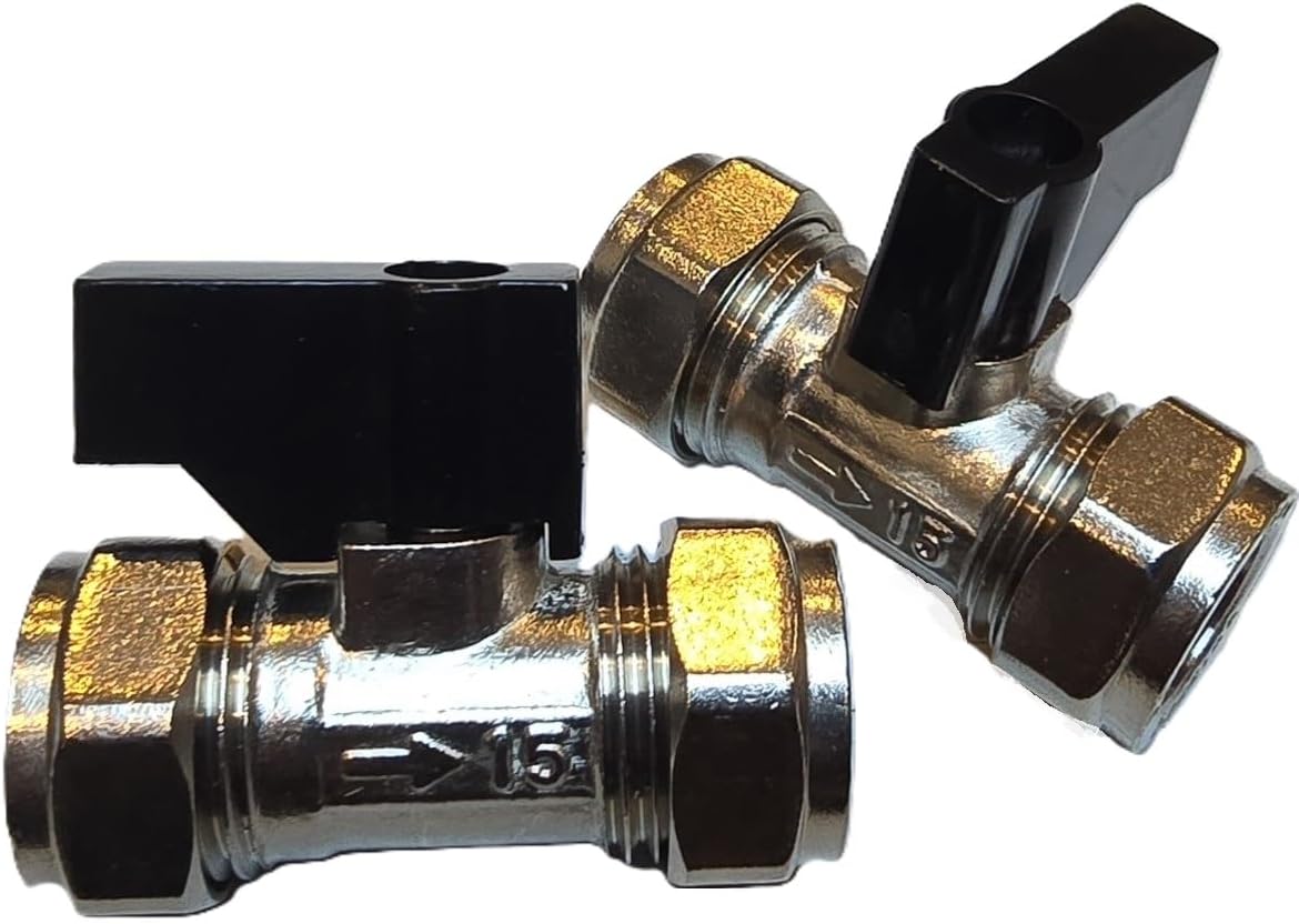 Large Bore 15mm Isolation Valve with Butterfly Handle : Amazon.co.uk ...