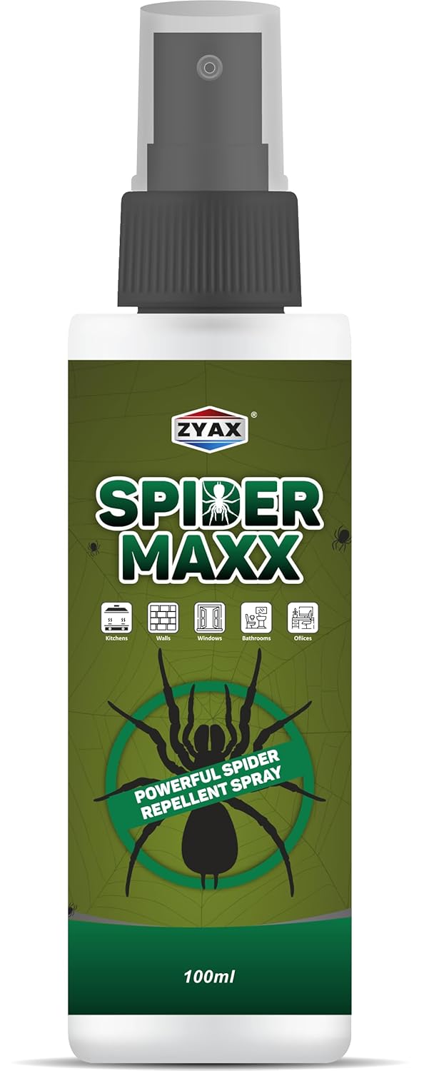 ZYAX Spider Maxx 100ml, Non Toxic Spider Repellent Spray for Home ...