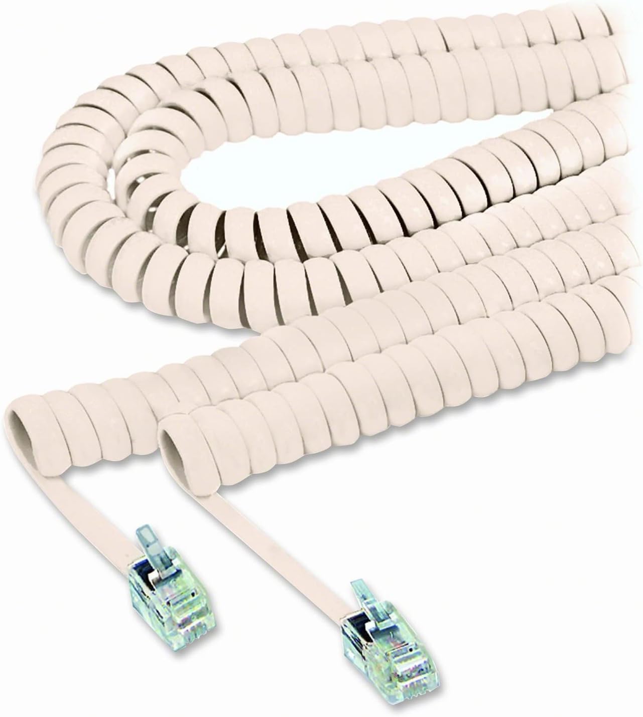 Amazon.com : The VoIP Lounge 9 Foot Short Light Ivory Handset Receiver ...