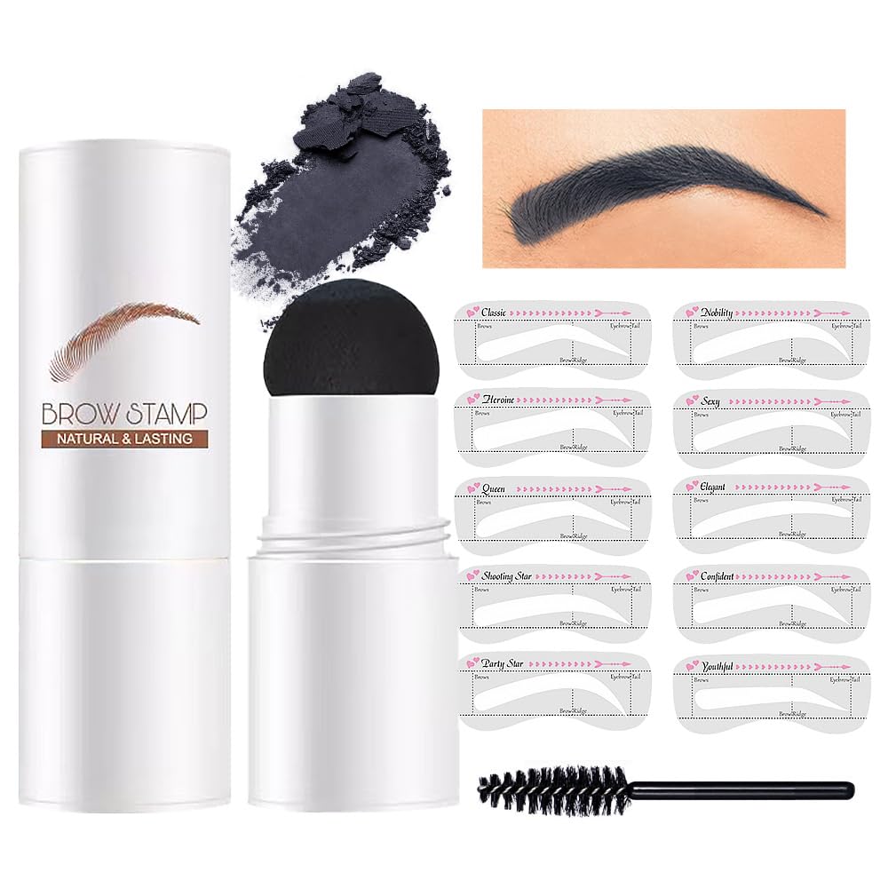 Amazon.com : Eyebrow Stamp and Eyebrow Stencil Kit, Eyebrow Shaper for ...