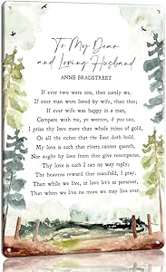 Amazon.com: To My Dear and Loving Husband Poem Wall Art By Anne ...