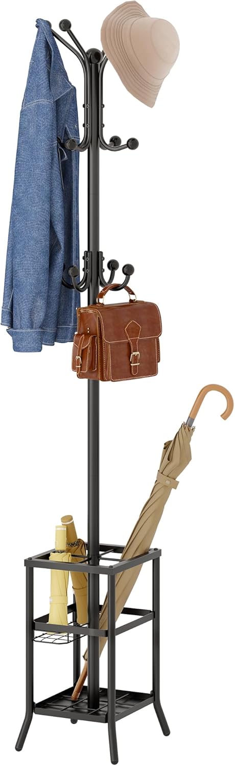 Amazon.com: FAVOOSTY Coat Rack Freestanding,Coat Rack Stand with ...