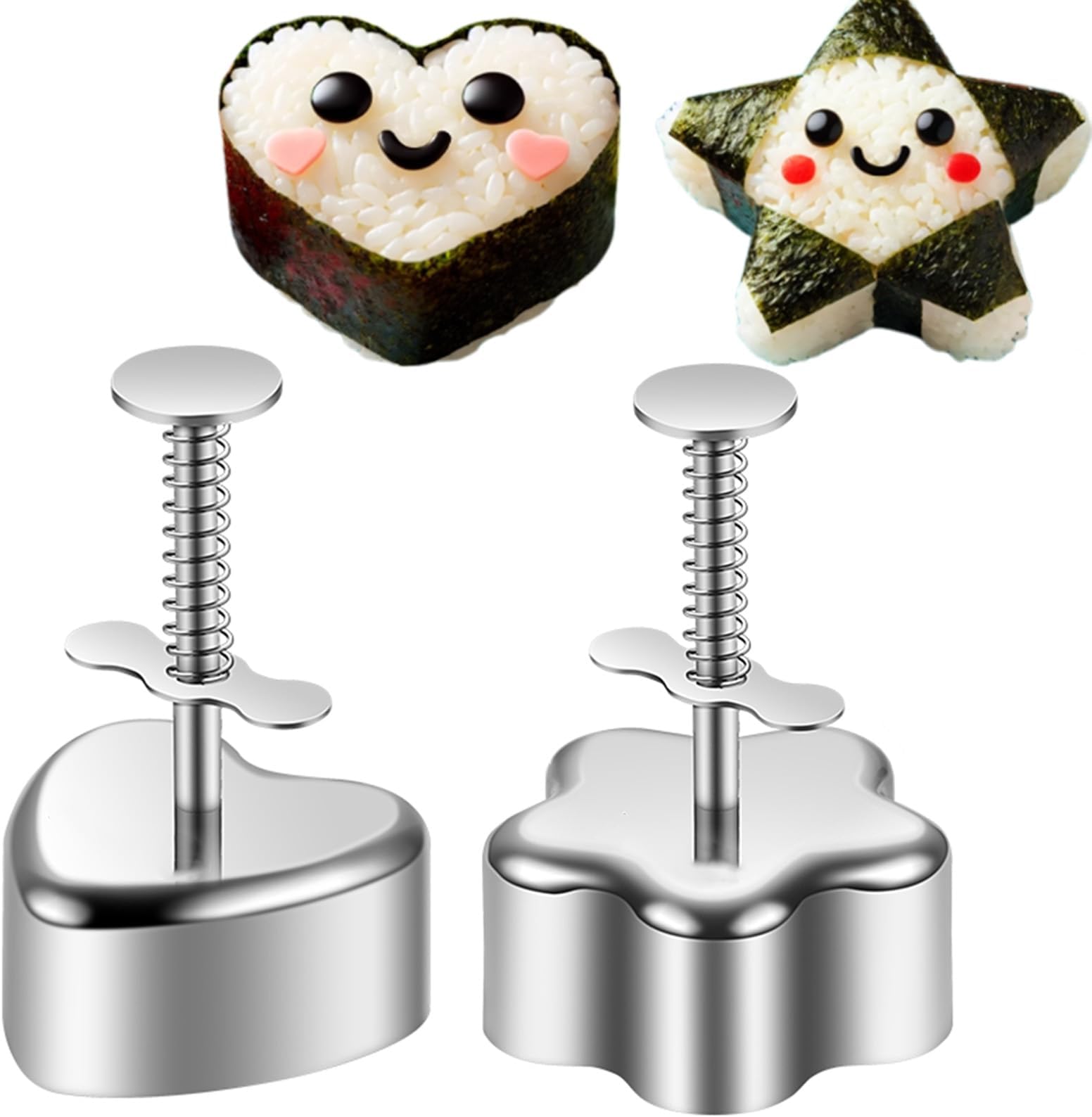 Amazon.com | Shoxil Heart-shaped Onigiri Mold, Stainless Steel Rice ...