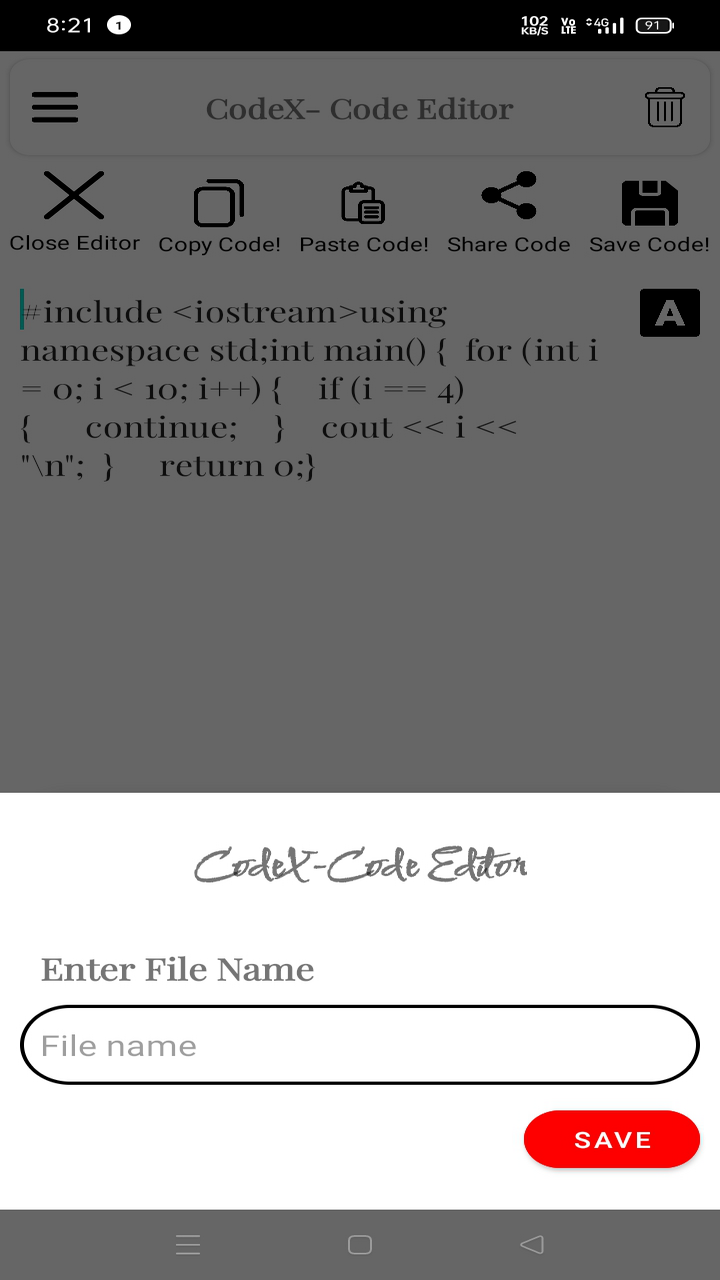 CodeX-Code Editor - App on Amazon Appstore