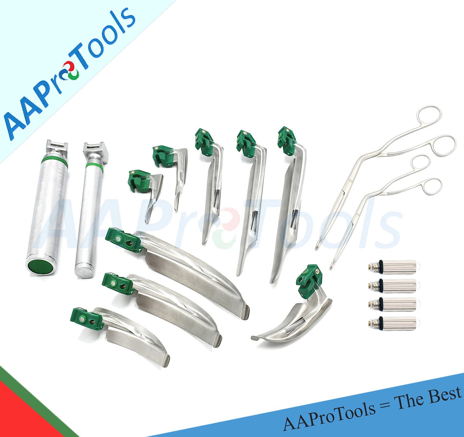 AAProTools 17 Pieces Airway Intubation Kit With Fiber Optic Set 9 ...