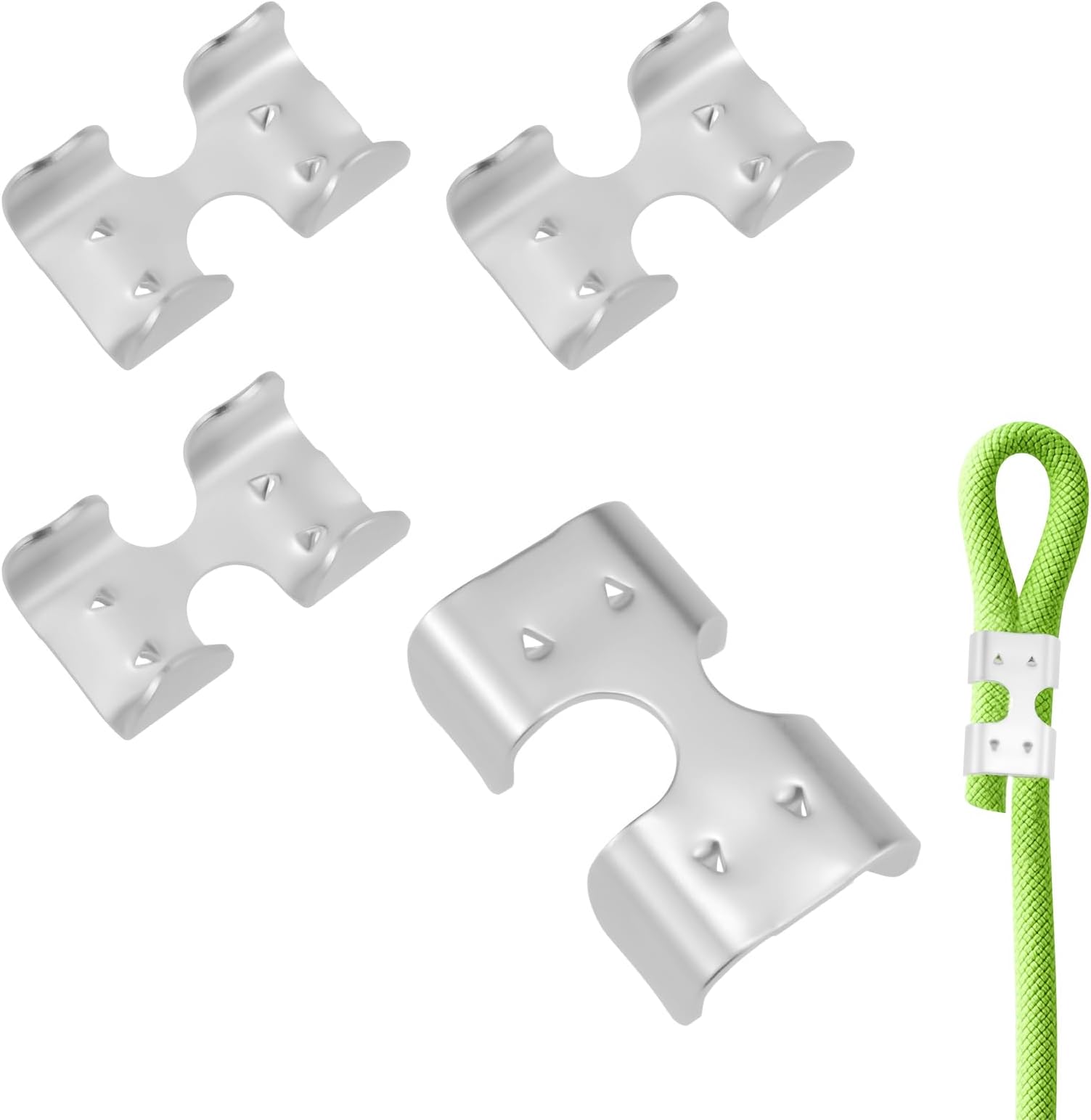 Amazon.com: Zonon 20 Pack 5/8" Rope Clamps Heavy Duty Stainless Steel ...