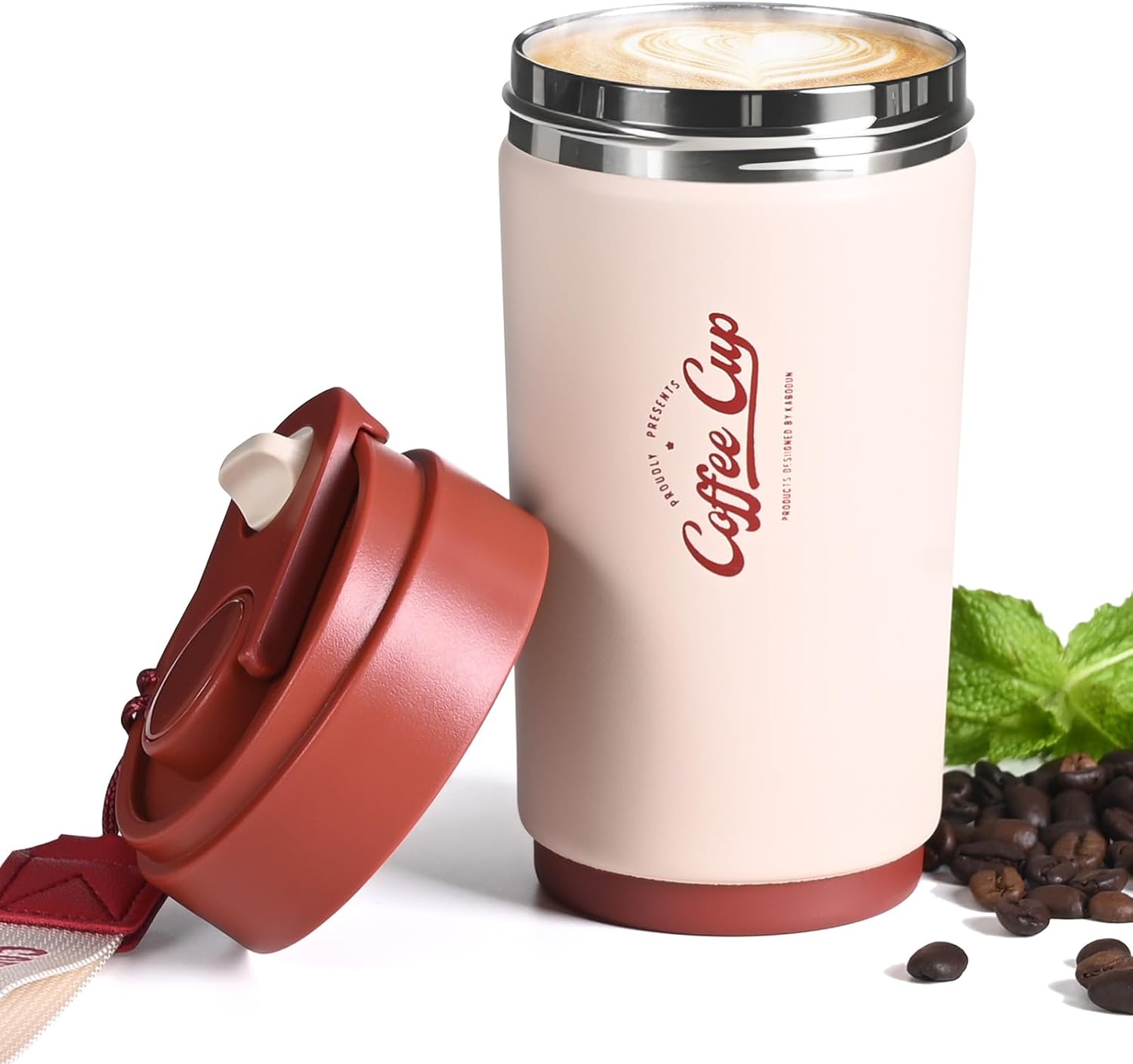 Amazon.com: FrutPunch Insulated Travel Coffee Thermo, 316 Stainless Steel Coffee Tumbler with ...