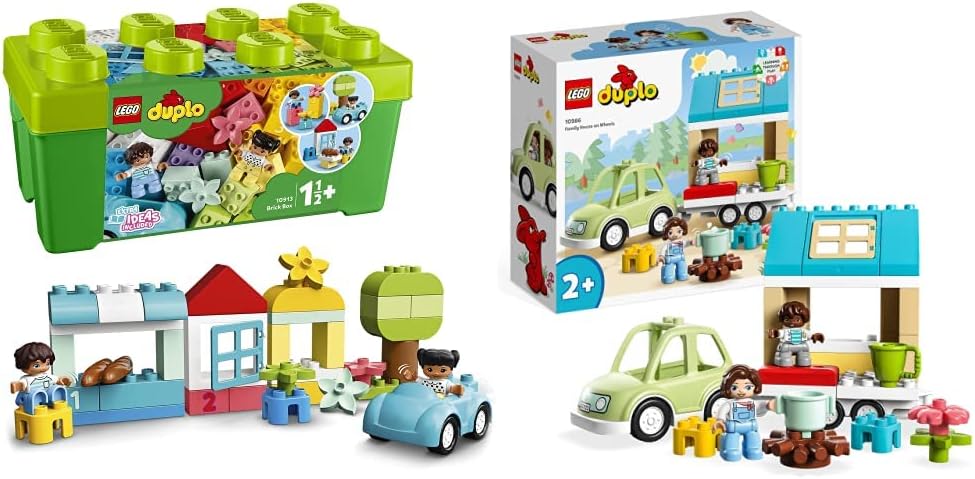 LEGO 10913 DUPLO Classic Brick Box Building Set with Storage, Toy Car ...