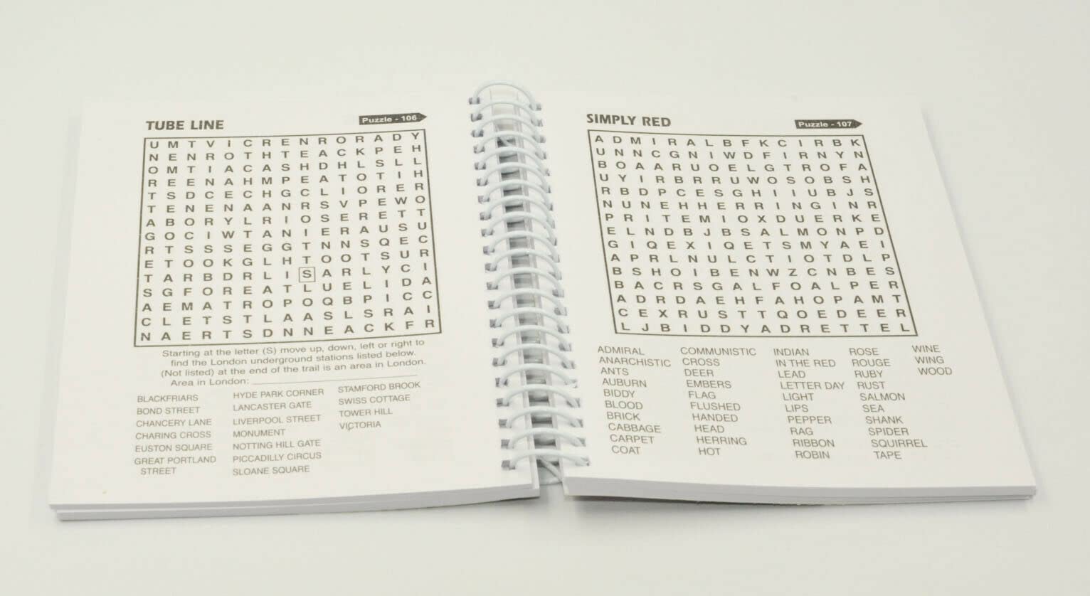 S For Adults Word Search Travel Book – 135 Puzzles, Spiral Bound, For ...