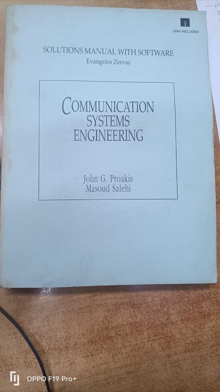 Sm Communication Systems Engrg S/M & S/W : ZERVAS PROAKIS: Amazon.in: Books