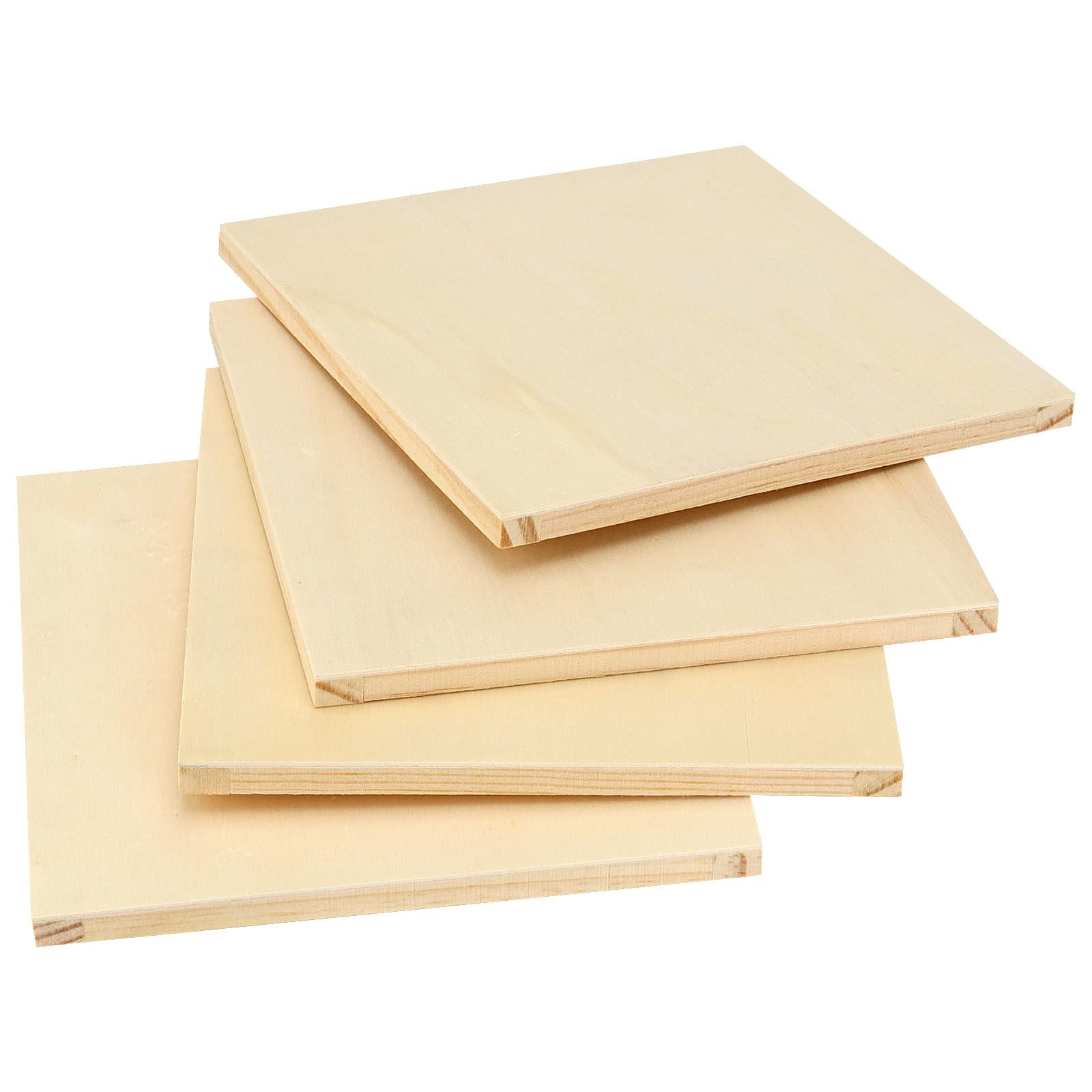 Wood Panel For Painting 20-Pack Unfinished Wooden Canvas Panels - 6x6 ...