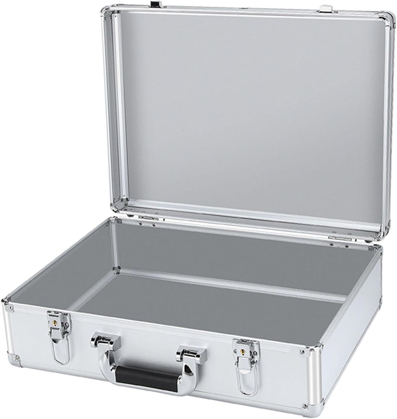 Perfk Aluminum Briefcase,Aluminum Tool Case,Portable,Lockable Storage ...