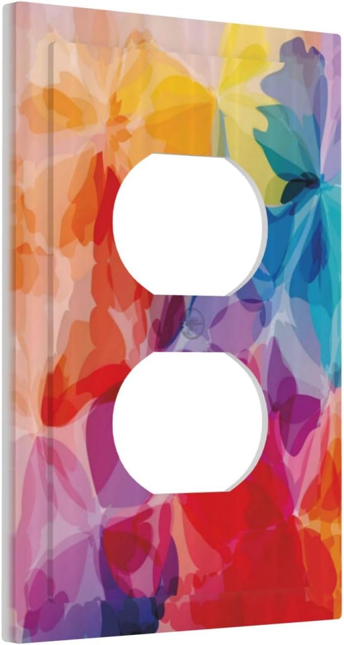 Vibrant Colors Floral Abstract Creative Watercolor Style Flower 1 Gang ...