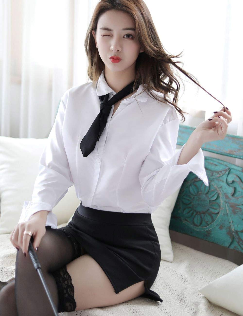 Amazon.co.jp: セクシー OL 秘書 制服 オフィス レディ コスプレ衣装