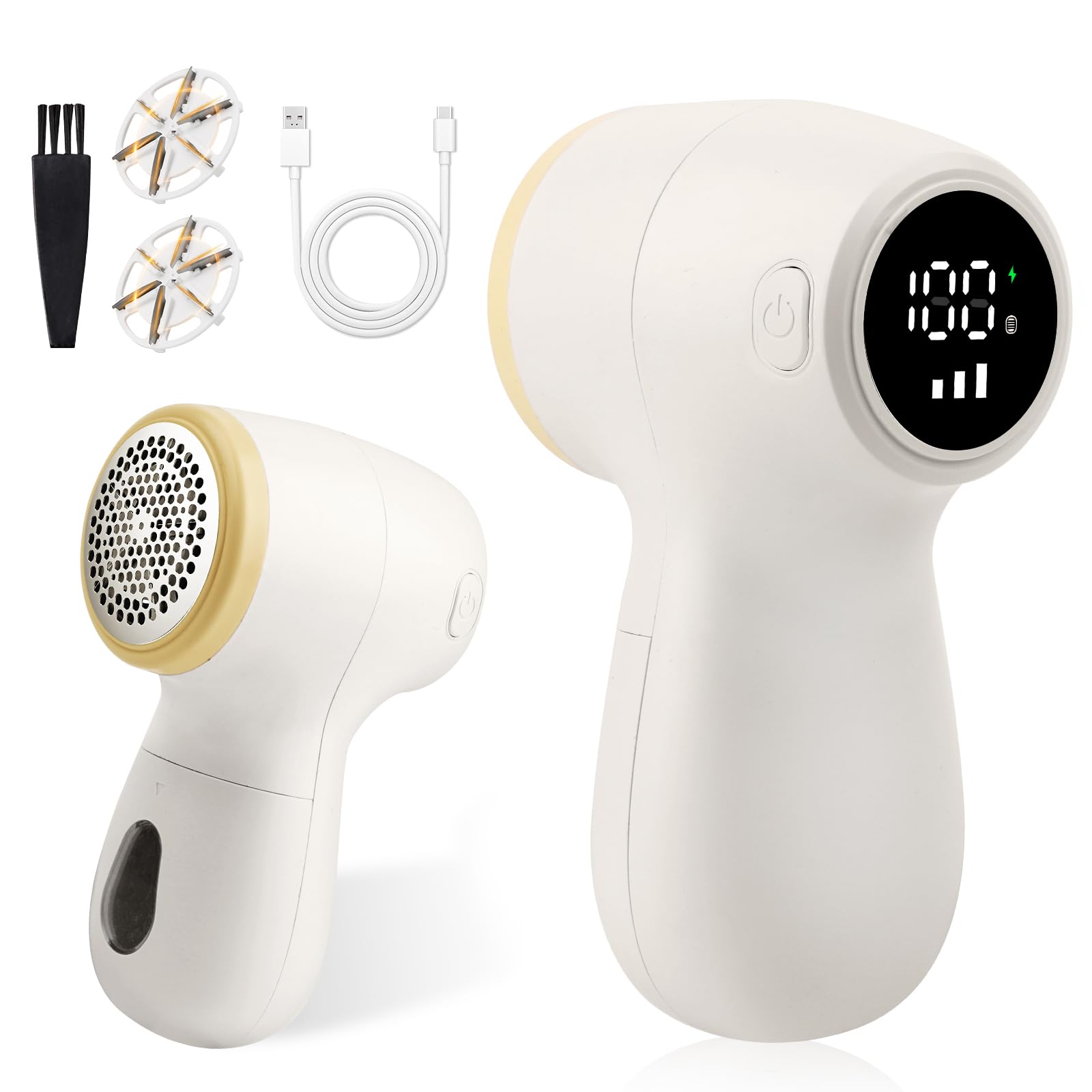 Geephiee Fabric Shaver, Rechargeable Lint Remover, Electric Sweater ...