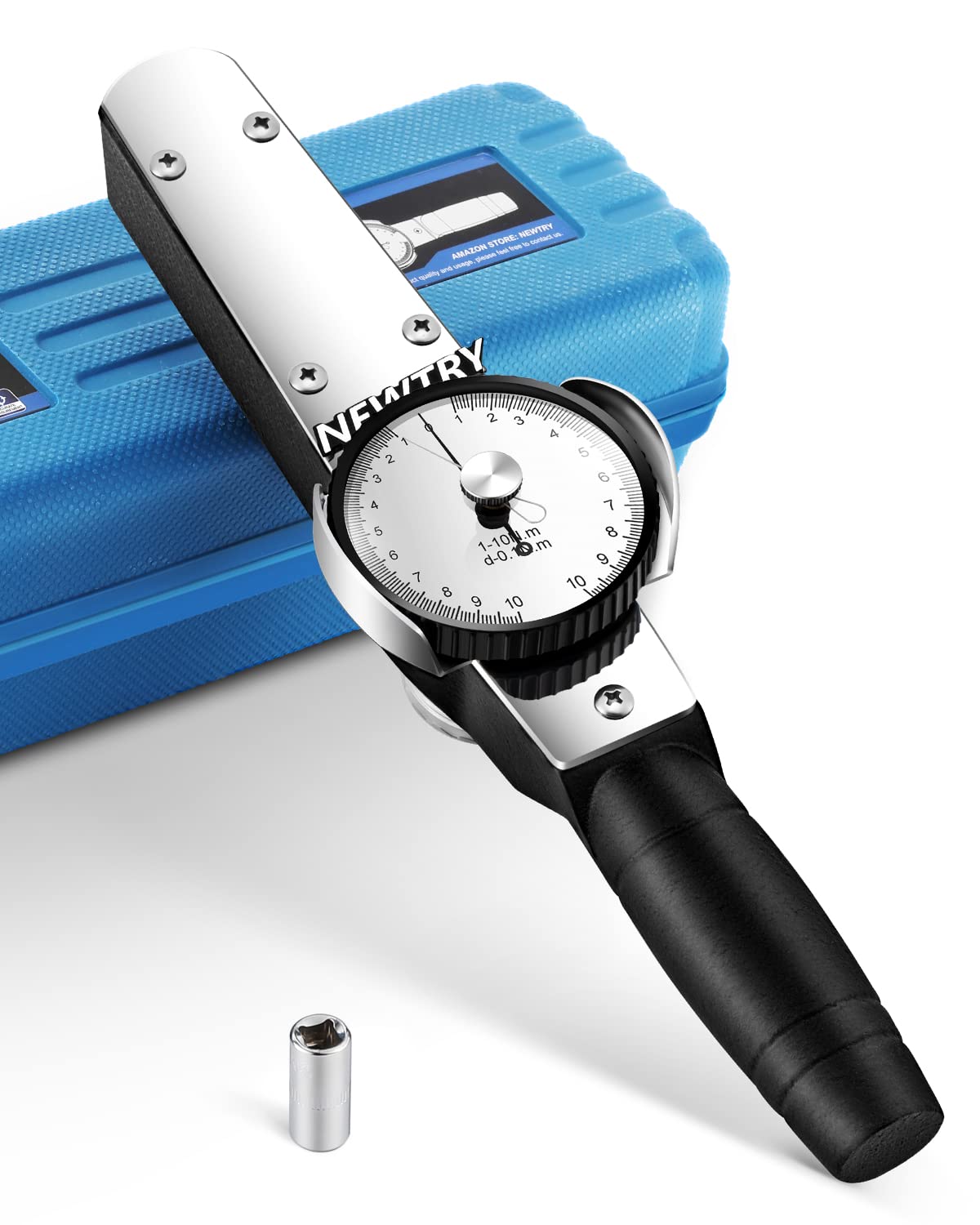 Buy NEWTRY Digital Pointer Dial Torque Wrench Torsion Meter Force Test