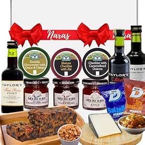 Port and Cheese Gift Set - Luxurious Selection with 3x Mini Port Wines ...