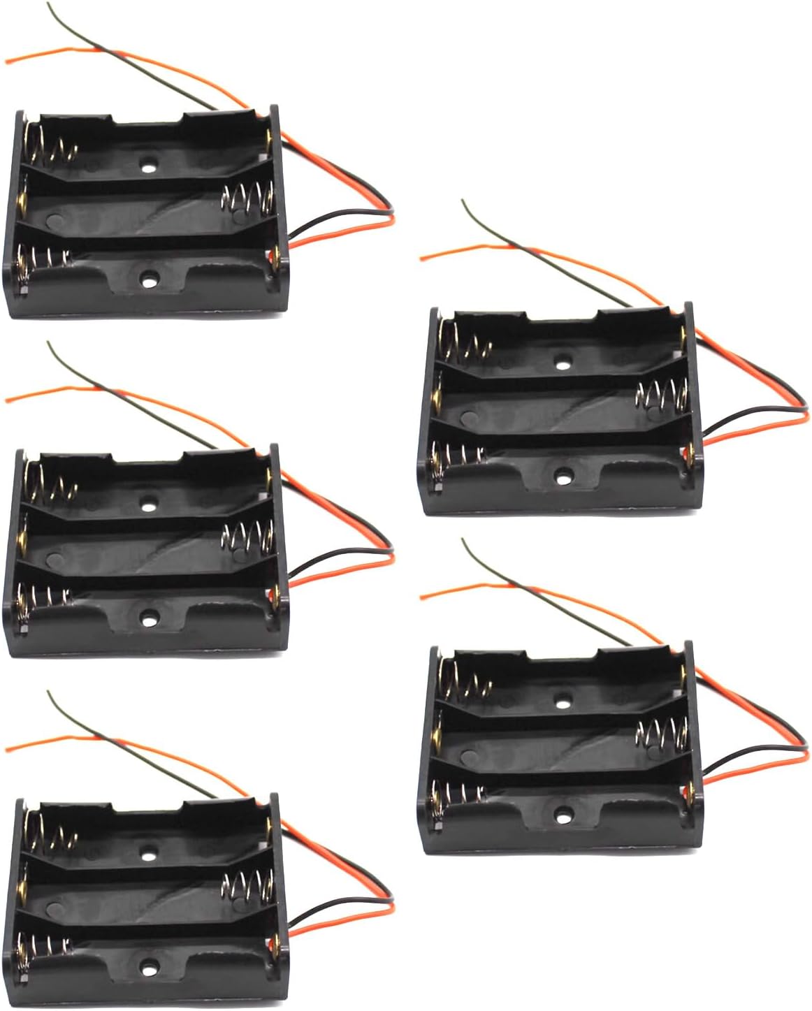 Amazon.com: ISolderStore Pack of 5 3 x 1.5V AA Battery Holder, 4.5V ...