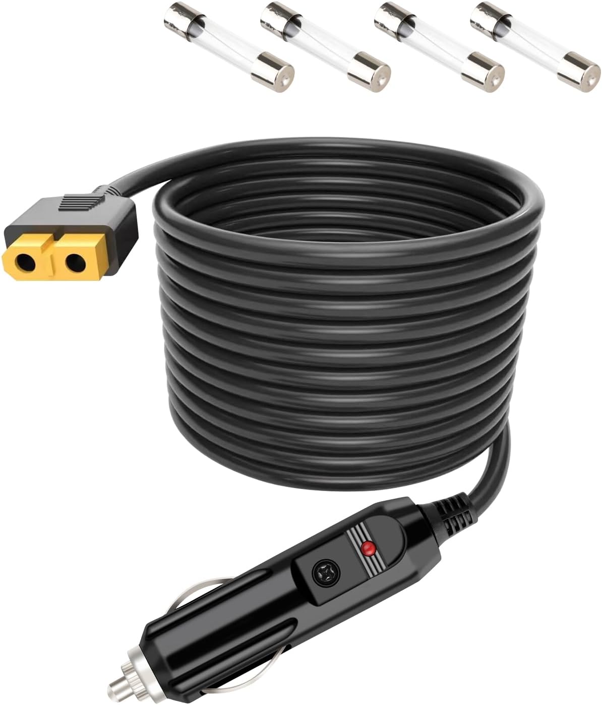 Amazon.com: GRNPOWCN 12V/24V Car Charger Cable for BLUETTI AC2A AC70 ...