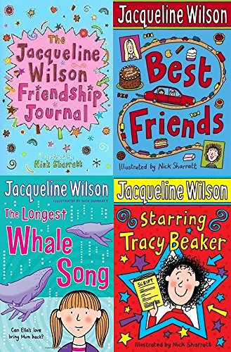 Jacqueline Wilson 4 Book set The Jacqueline Wilson Friendship Journal ...
