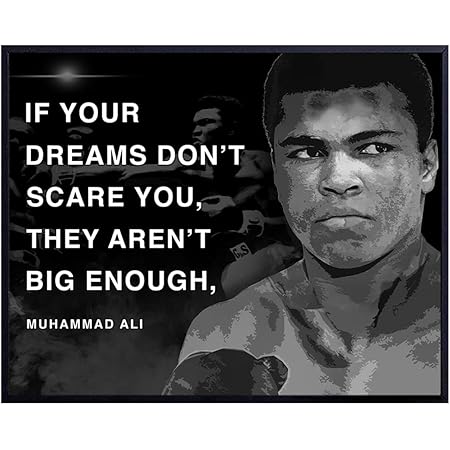 Muhammad Ali Poster Quote Boxing Black History Month Posters Sports ...