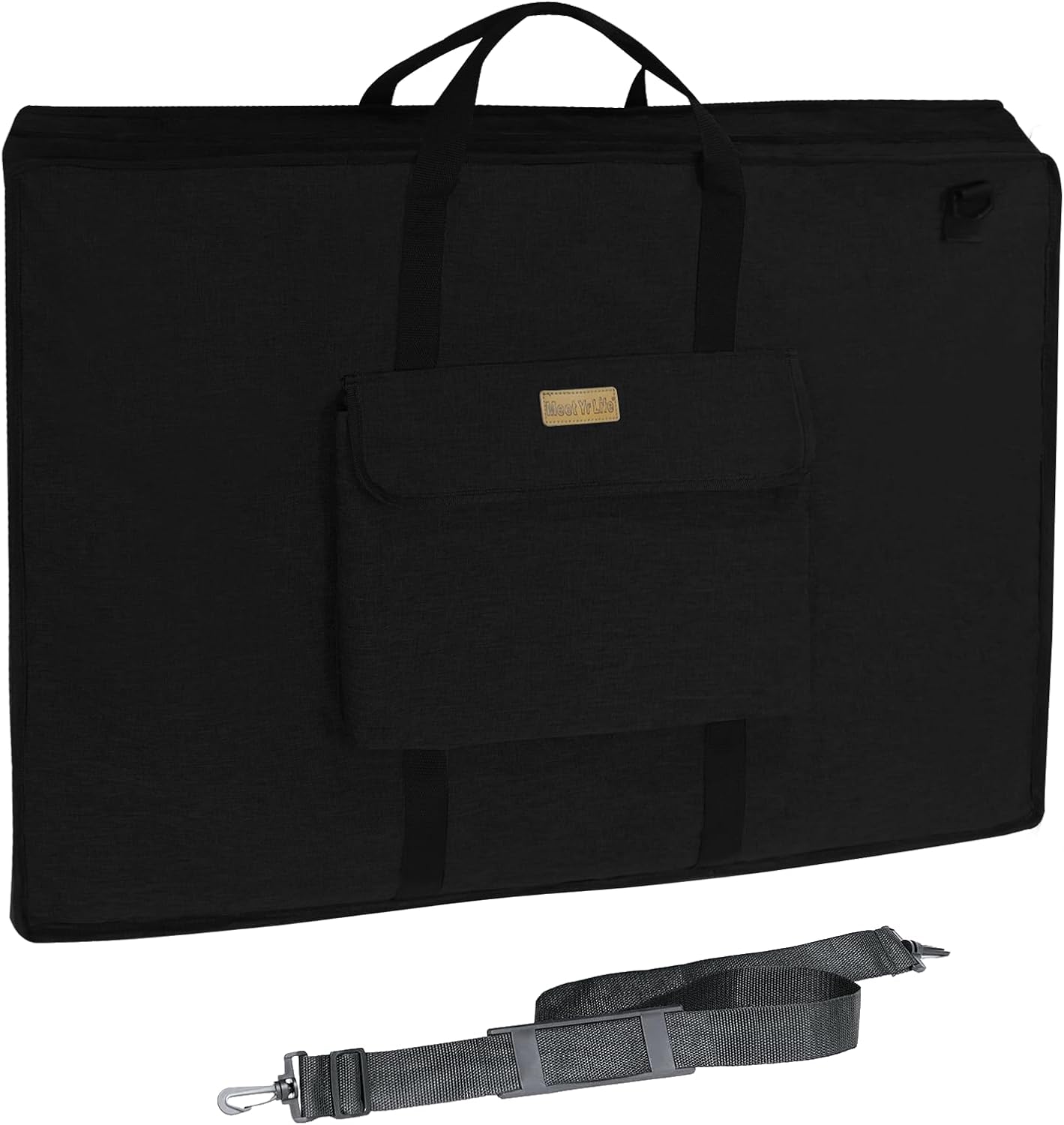 Amazon.com: KaiXing Lightweight art portfolio bag, black art canvas ...