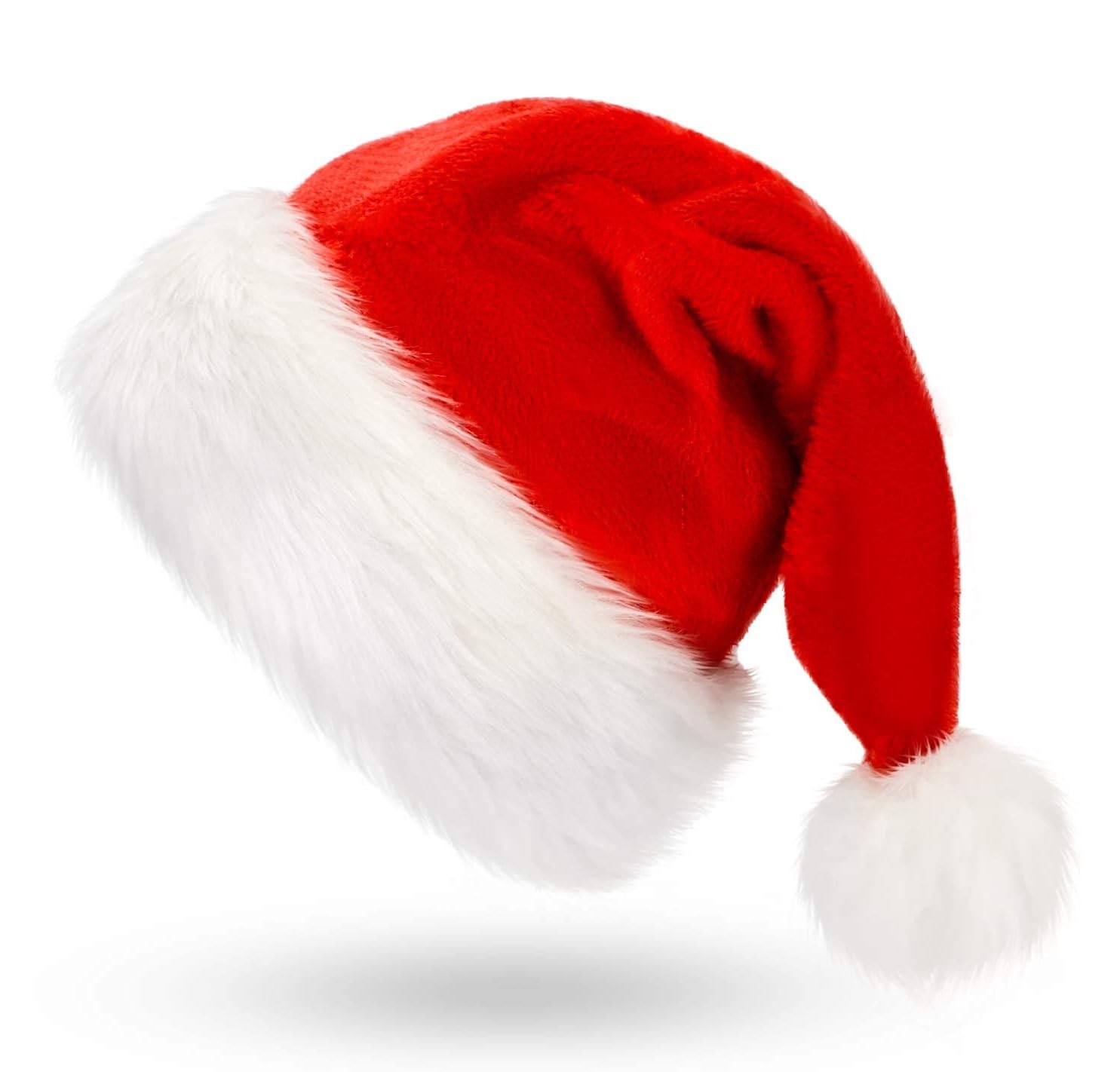 Premium Plush Fur Santa Hats for Adults Men and Women | Santa Cap for ...