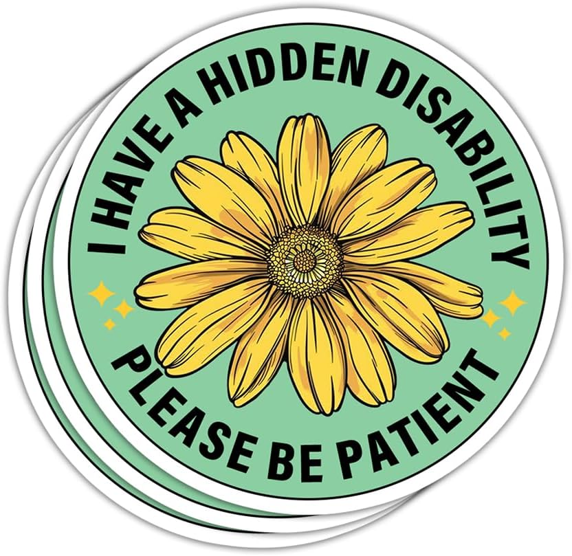 Amazon.com: MAIANEY (3 Pcs) Please Be Patient I Have Hidden Disability ...