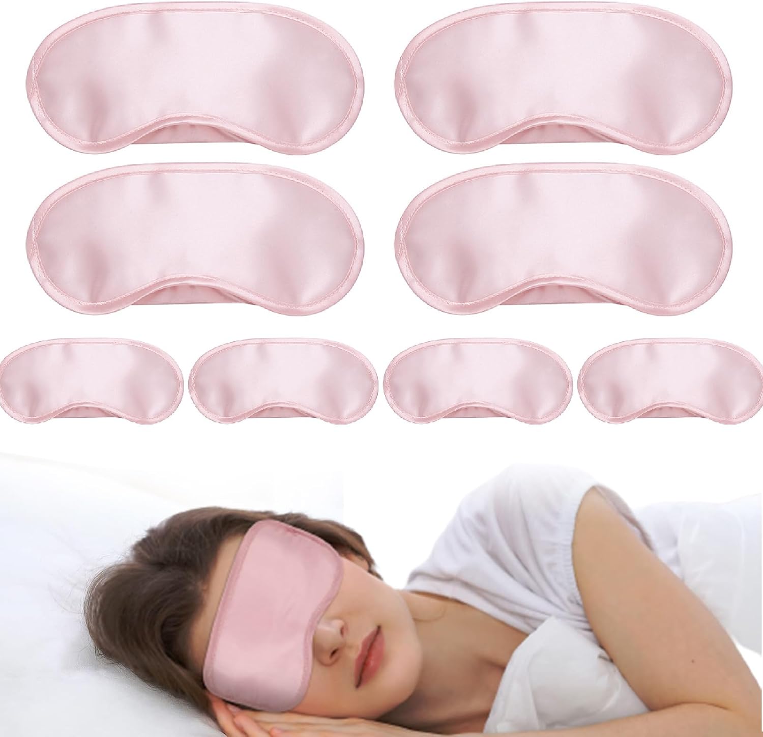 Eye mask for Sleeping - 8PCS Pink Sleep Mask for Girls - Soft Blindfold ...