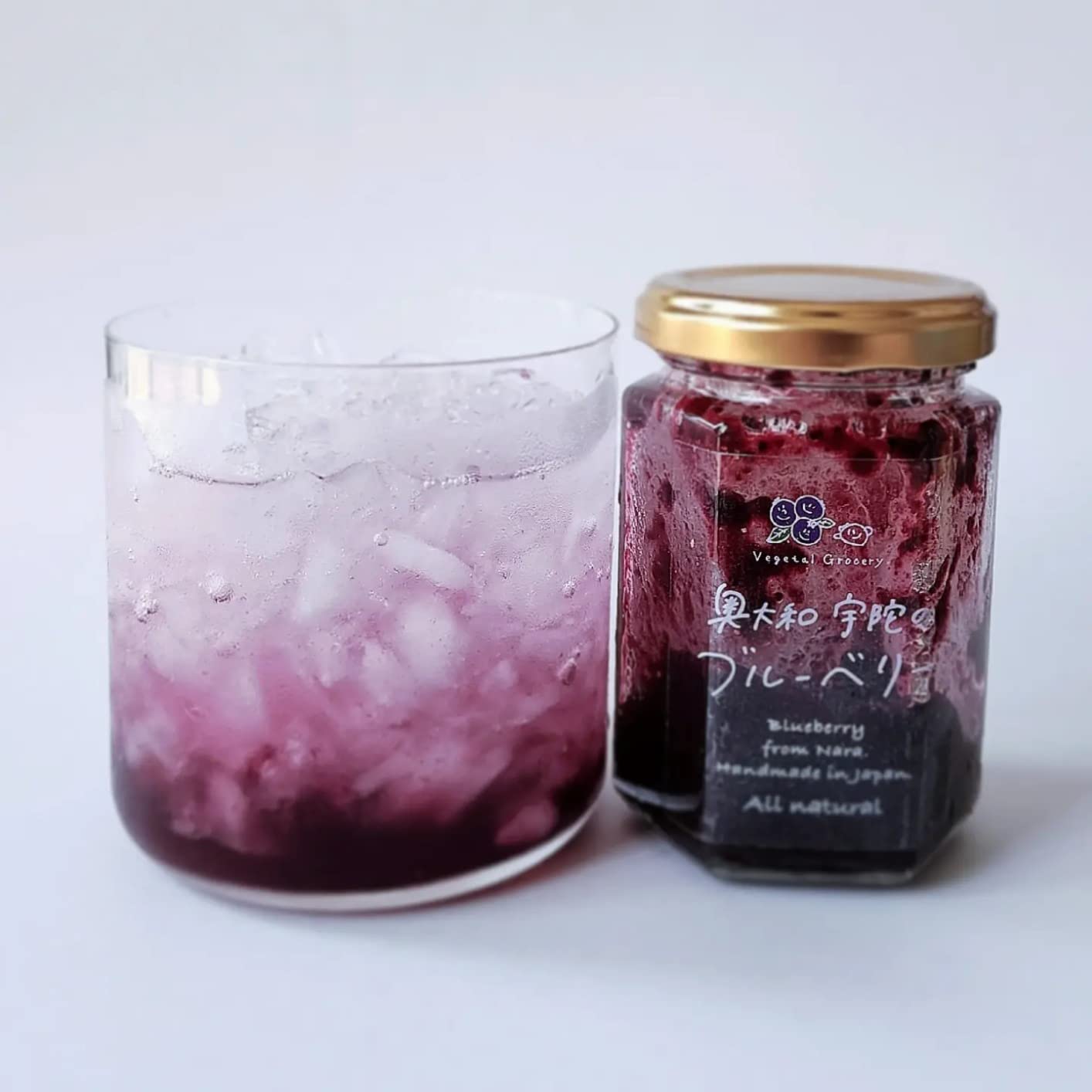 Amazon.co.jp: Komaru Okuyamato, Uda's Blueberry Additive-Free Jam, Made ...