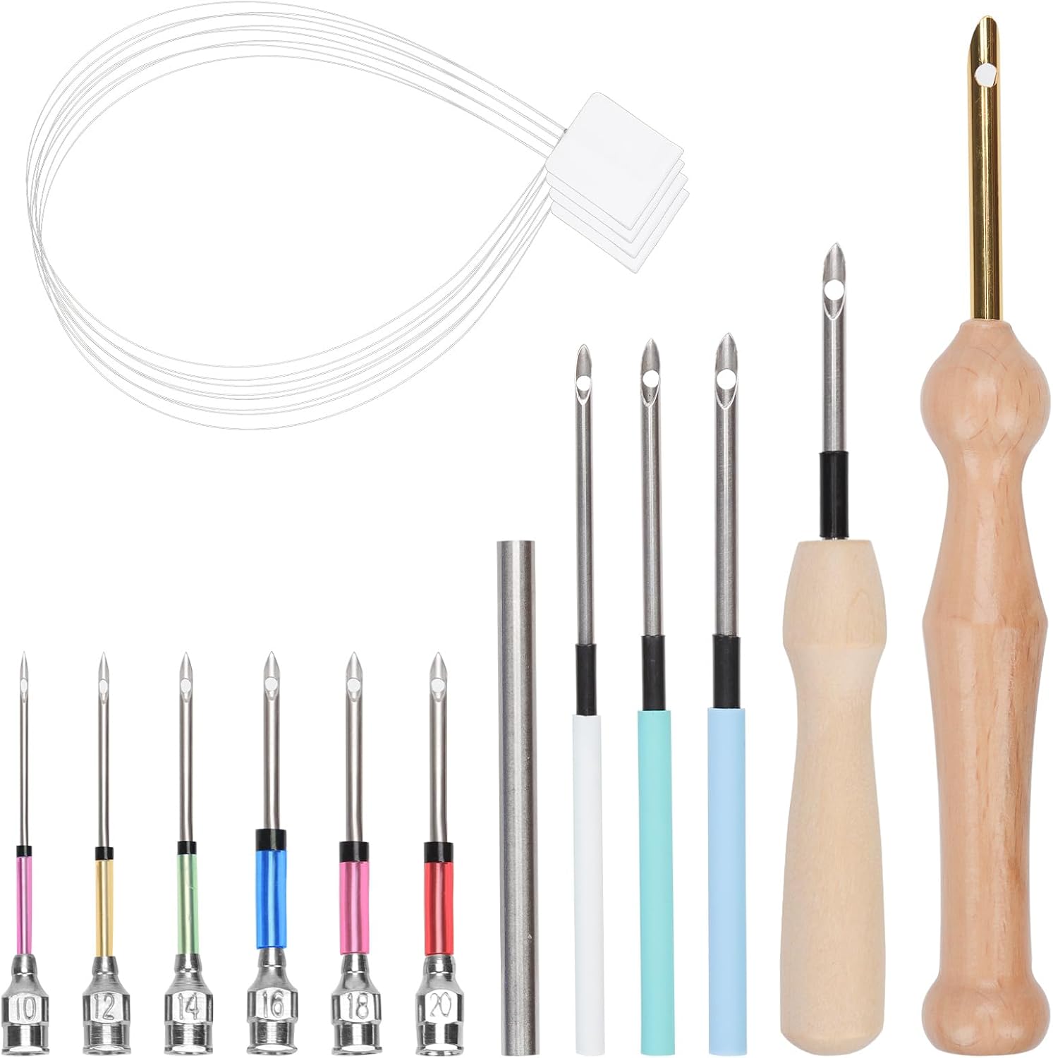Amazon.com: 16pcs Punch Needle Kits, Punch Needle Tool Punch Needle ...