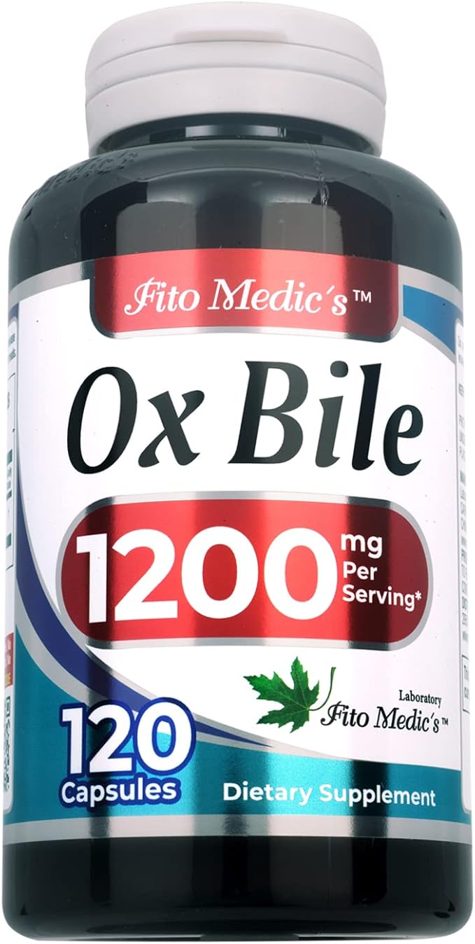 Amazon.com: Lab - Bile Salts, Ox Bile, 1200 mg per Serving, 120 Caps ...
