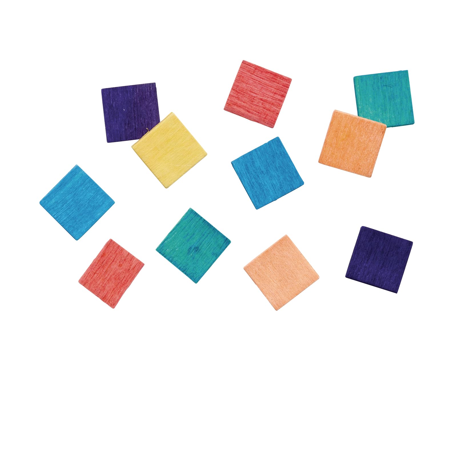 Snapklik.com : Colorations Wood Mosaic Craft Squares, 1000 Pieces, 1/2 ...