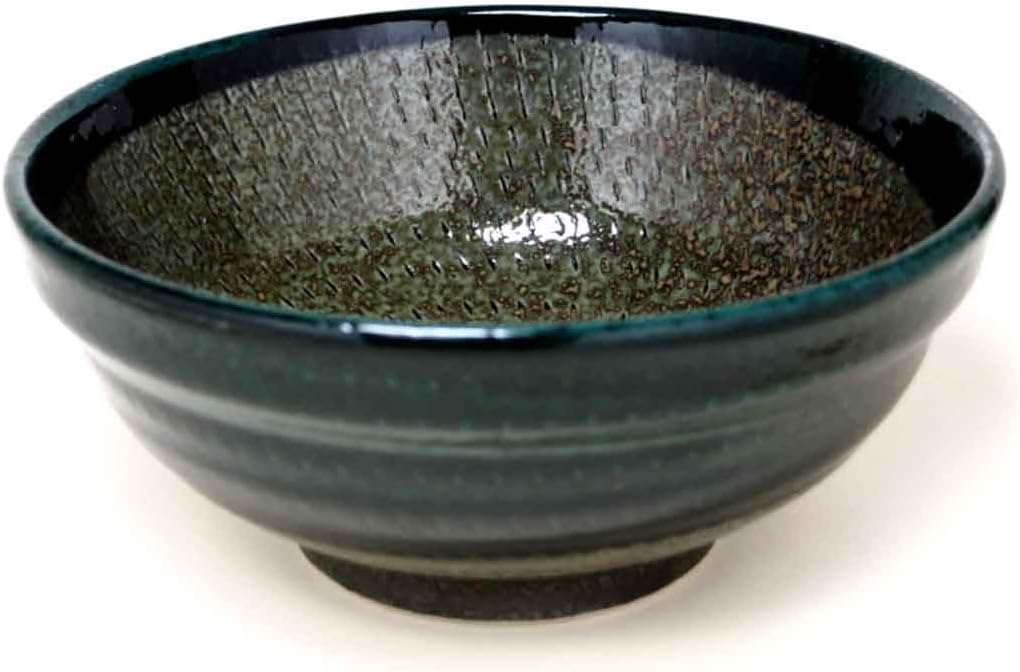 Amazon.com | TOBI-KANNA-GREEN Jiki Japanese Porcelain Ramen-Bowl for ...