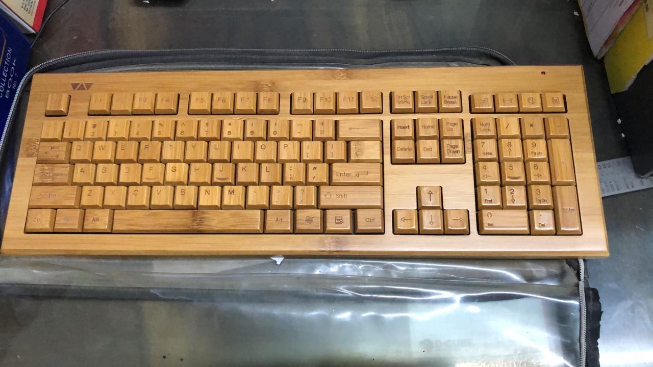 Amazon.in: Buy Walnutbae Handmade Full Wooden Bamboo Wireless Keyboard ...