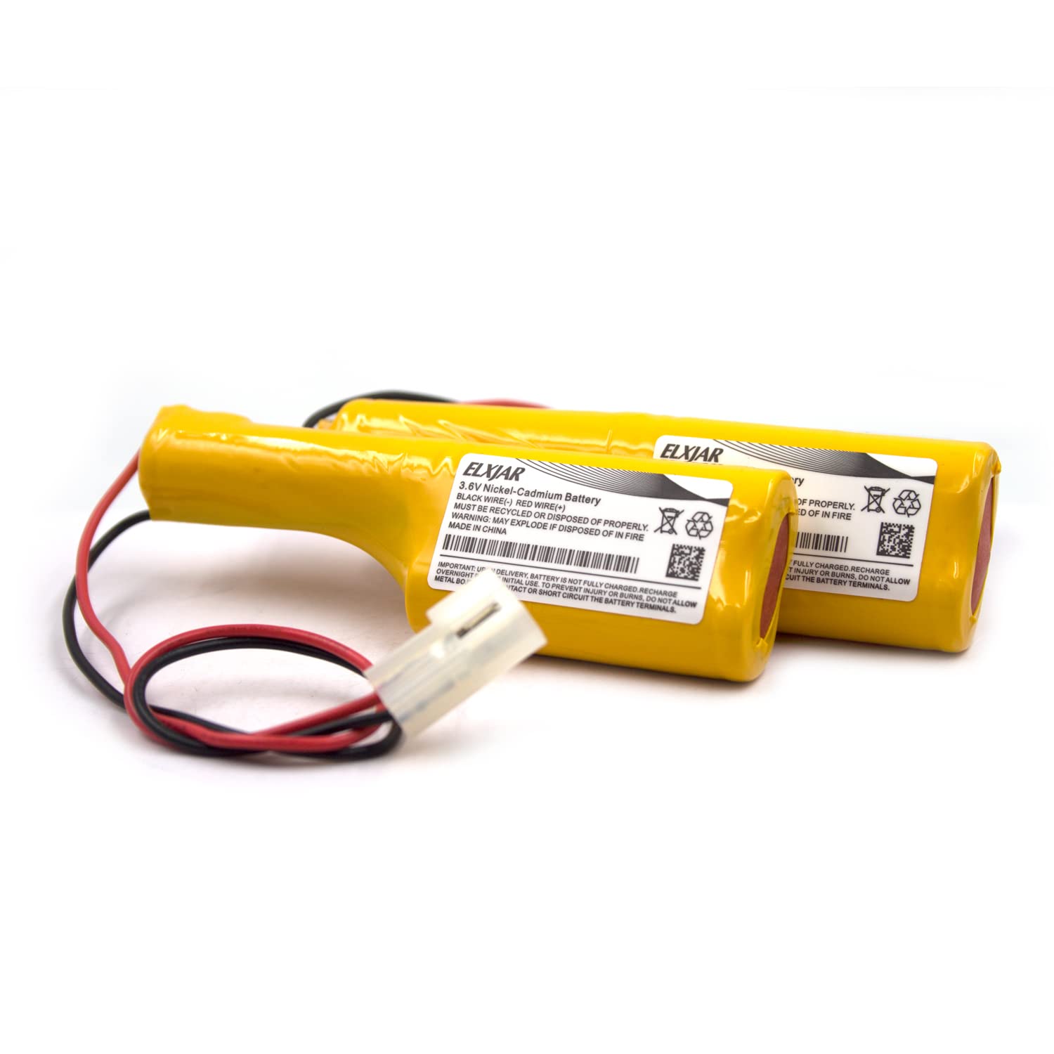 Amazon.com: Lunggwey (2-Pack) 3.6V 800mAh Ni-CD Battery Pack ...