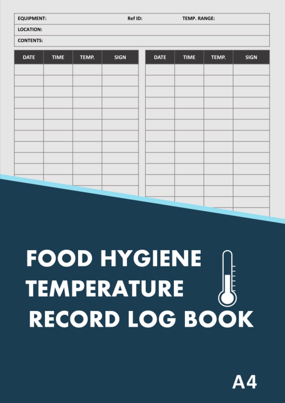 Buy Food Hygiene Temperature Record Log Book: Temperature Log Book ...