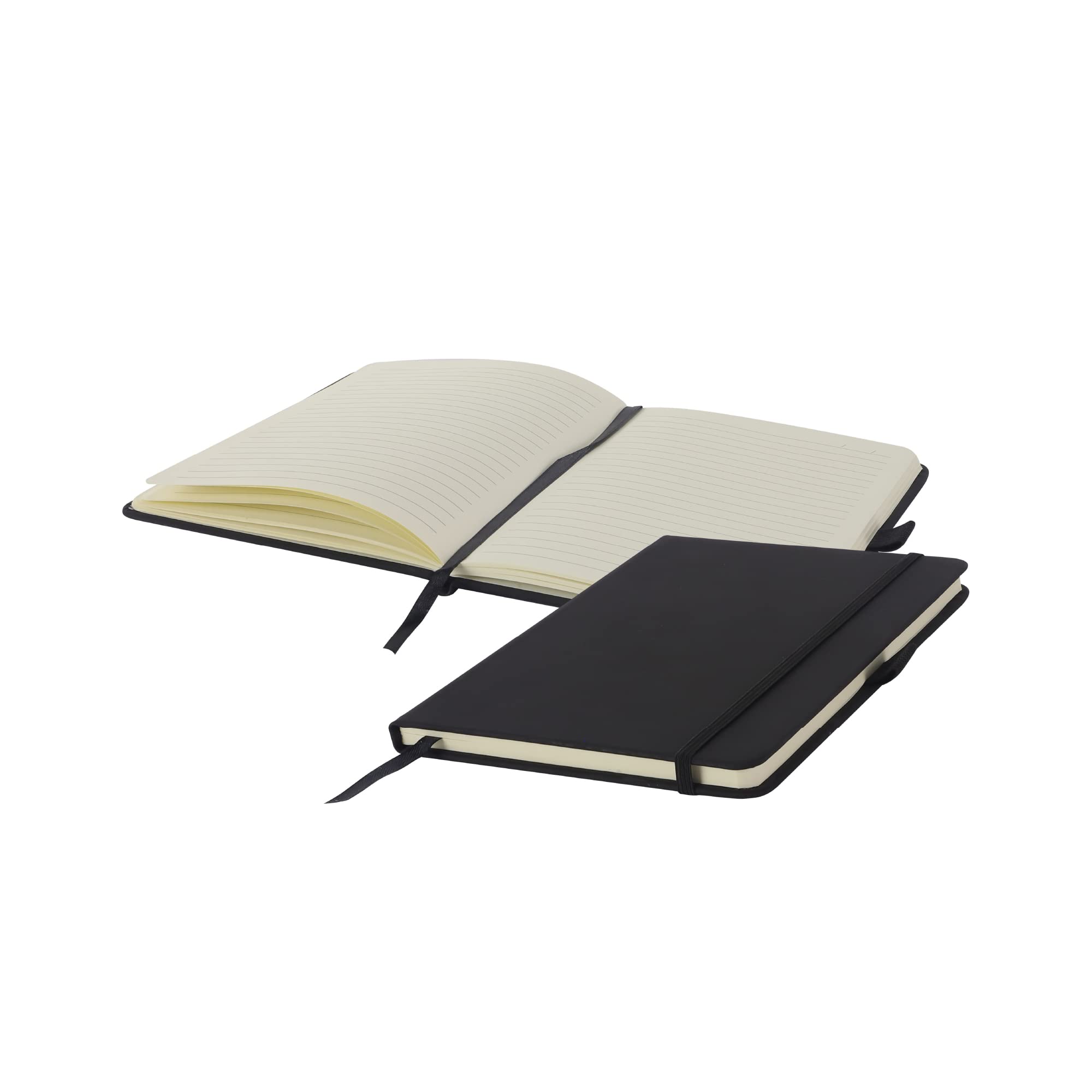 STERUN A5 Lined Paper Notebook with PU Leather Cover, Pen Loop ...