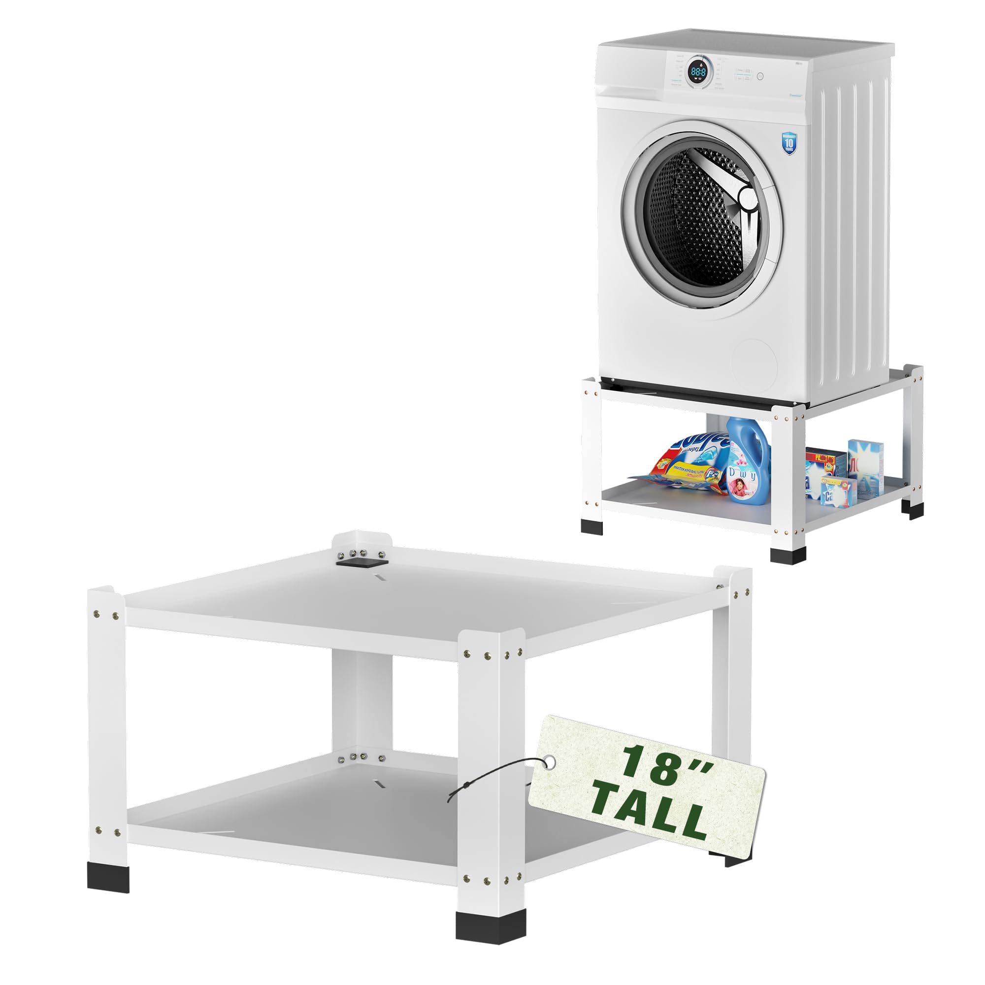 Amazon.com: FULEXIS Laundry Pedestal 18 In Height, Washer and Dryer ...