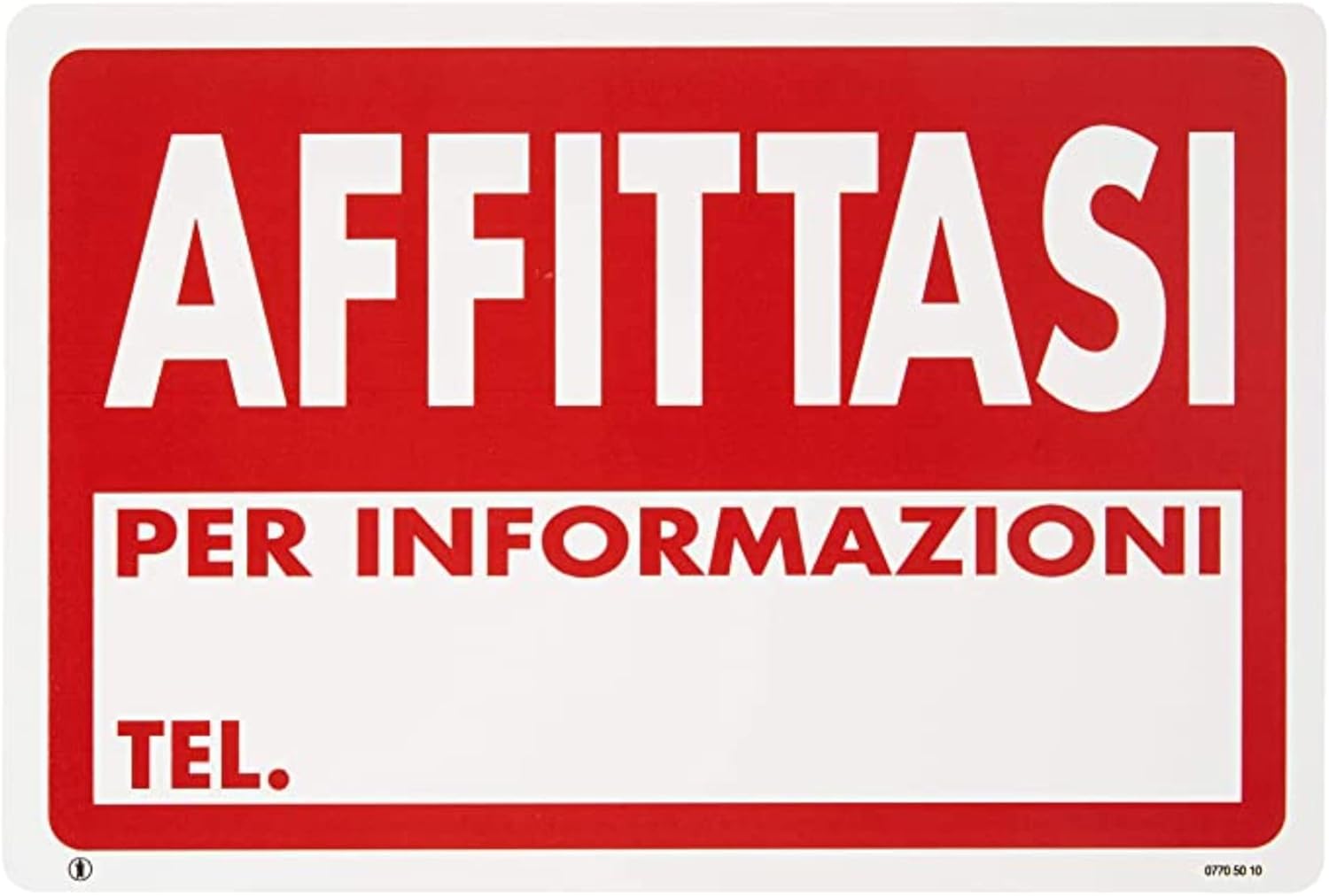 SALPIE cartello AFFITTASI - targhetta segnaletica PVC 30x20 cm ...