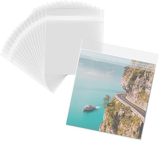Amazon.com: Mat Board Center 100 Pack 12"x12" Crystal Clear Plastic ...