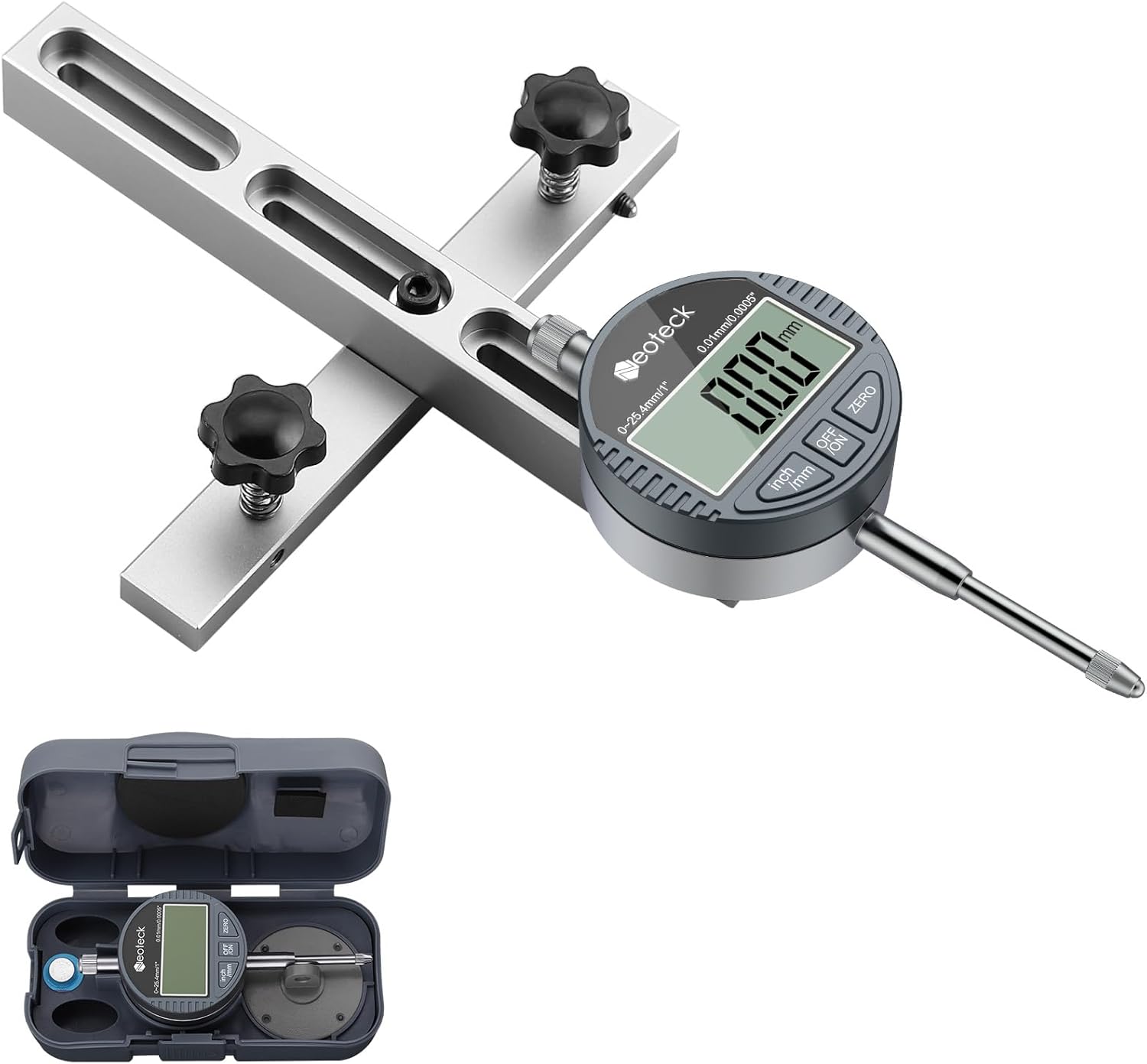 Neoteck 0-1'' Digital Dial Indicator Table Saw Gauge Suitable for Table ...