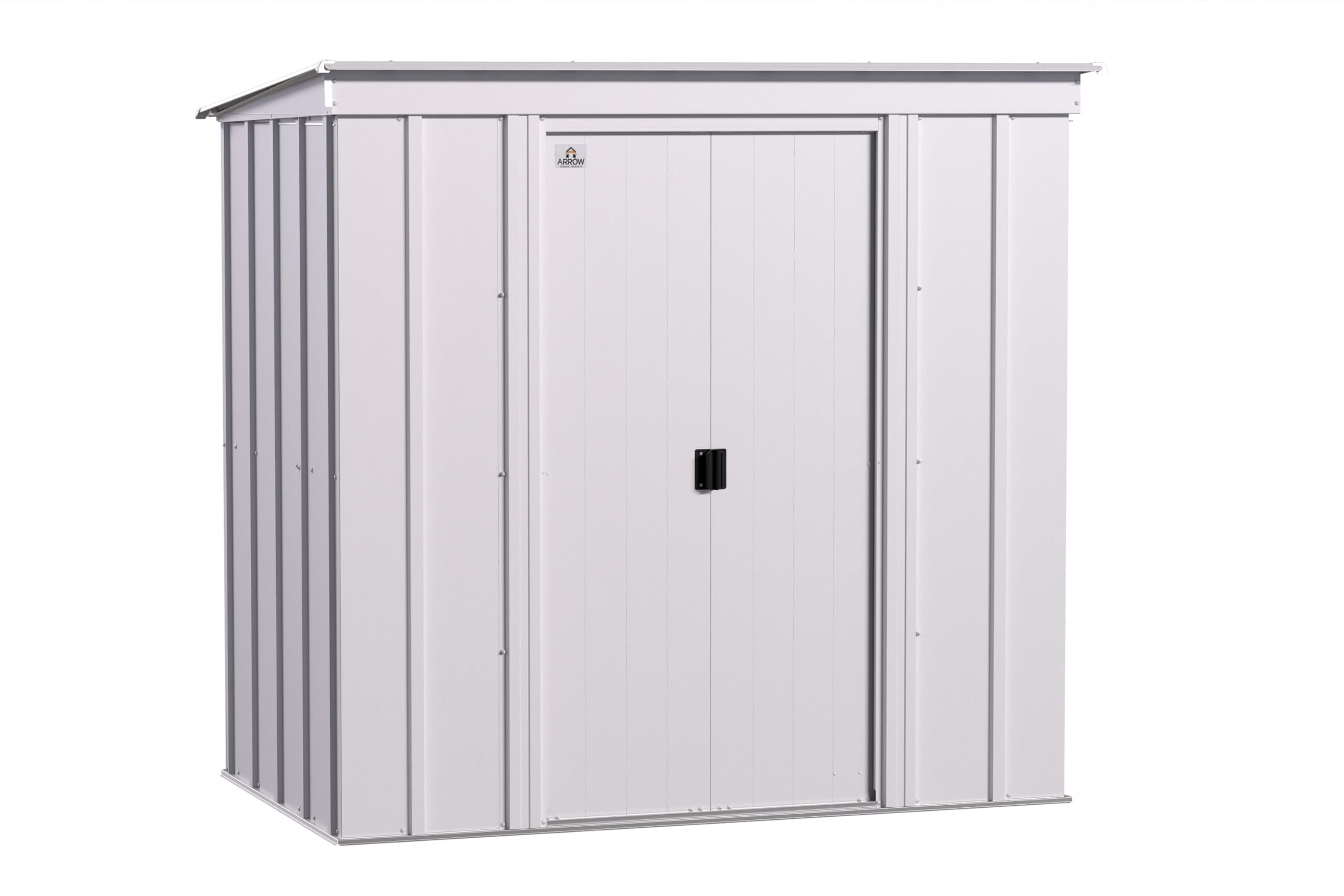Amazon.com : Arrow Sheds 6' x 4' Outdoor Steel Storage Shed, Light Grey ...