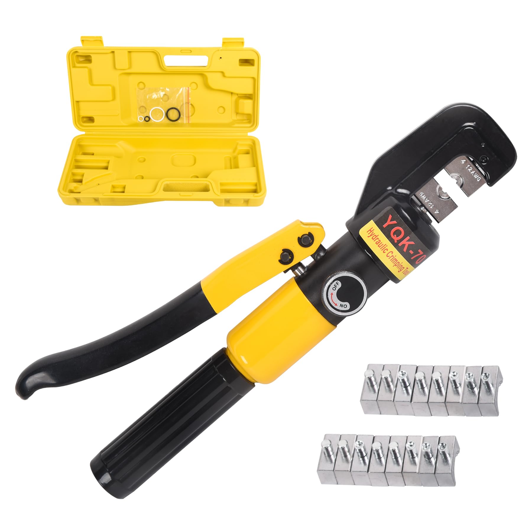 Snapklik.com : VAIDPRO 10 Ton Hydraulic Crimping Tool, Range 12 AWG-2/0 ...